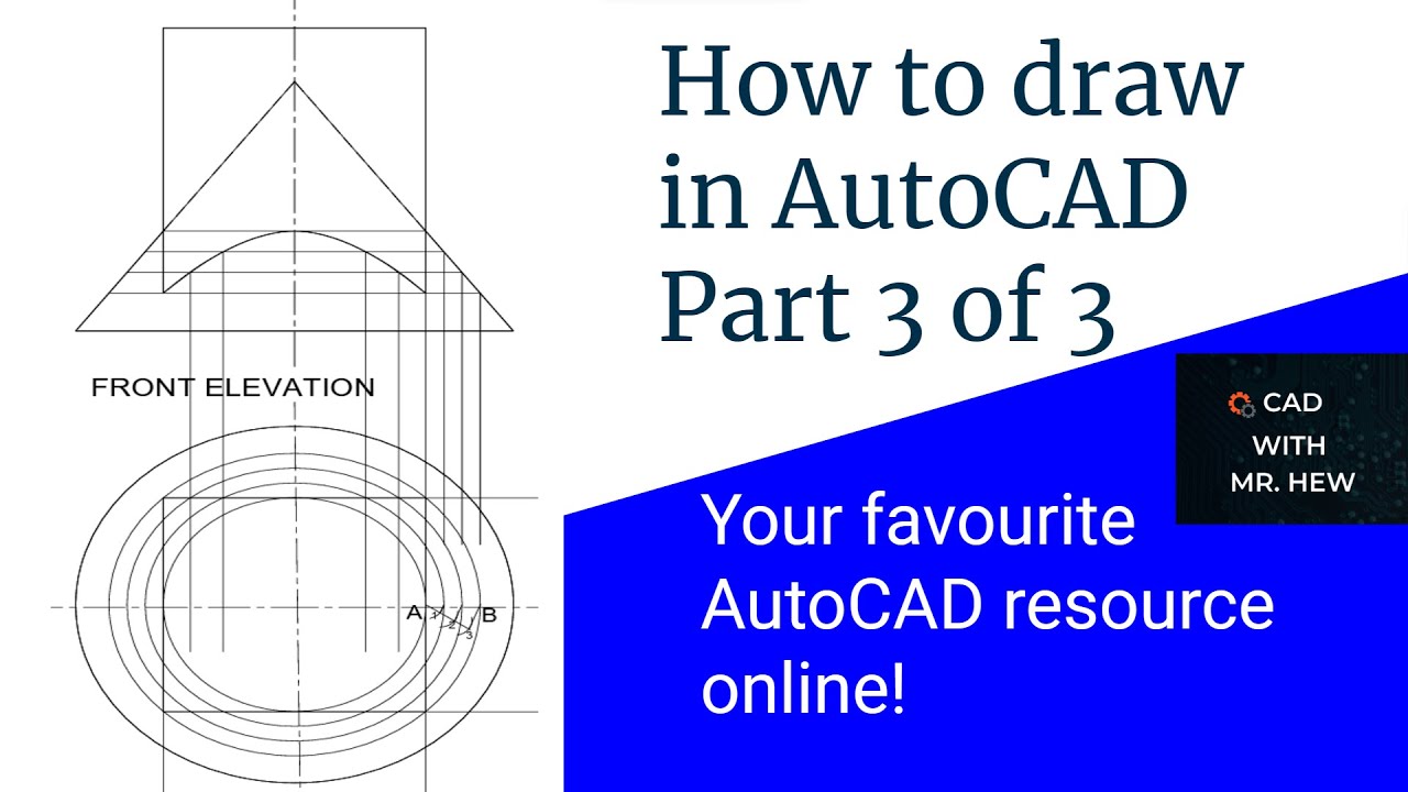 How to draw in AutoCAD - YouTube