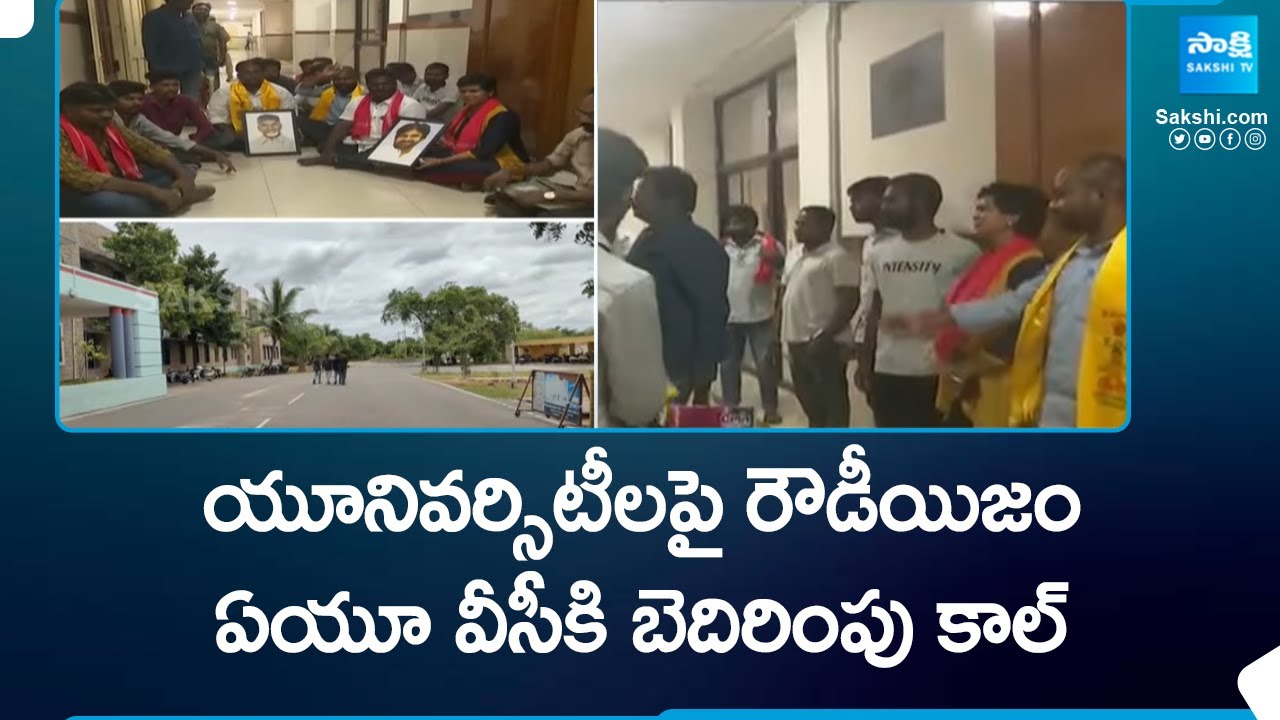 Threatening Call to Andhra University VC Prasad Reddy | TDP Attack ...