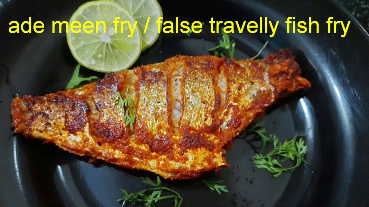 Ade meen fry, false travelly fish fry with coconut recipe - YouTube