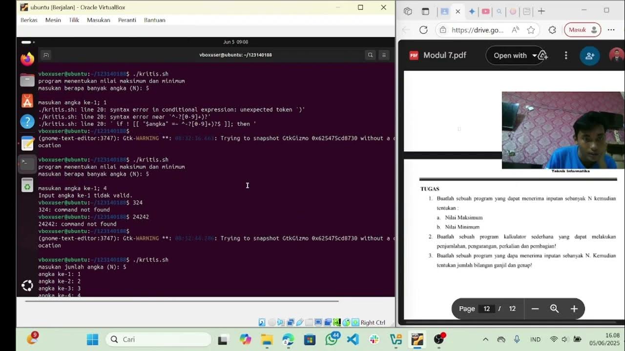 Belajar Shell Scripting: Menyelesaikan 3 Kasus Dasar di Linux! 🐧 | Tugas Praktikum - YouTube
