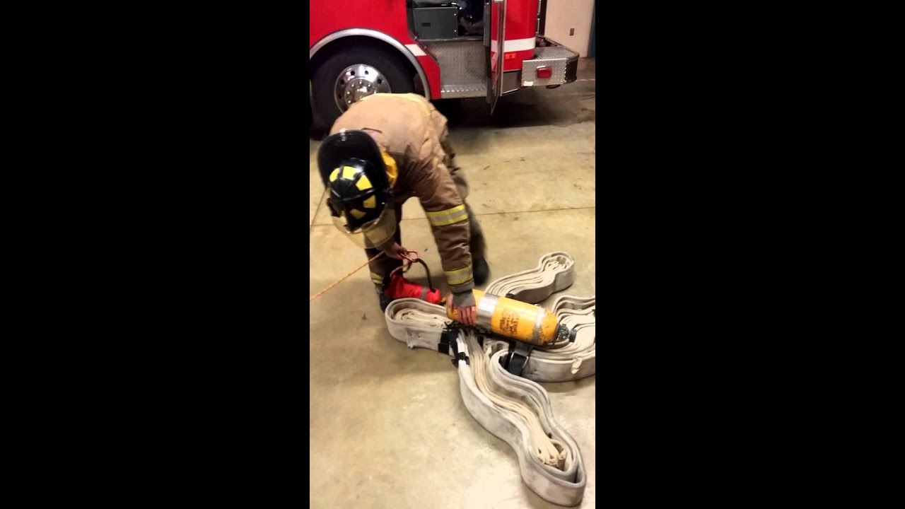 Firefighter search rope 2:1 corinth fire - YouTube