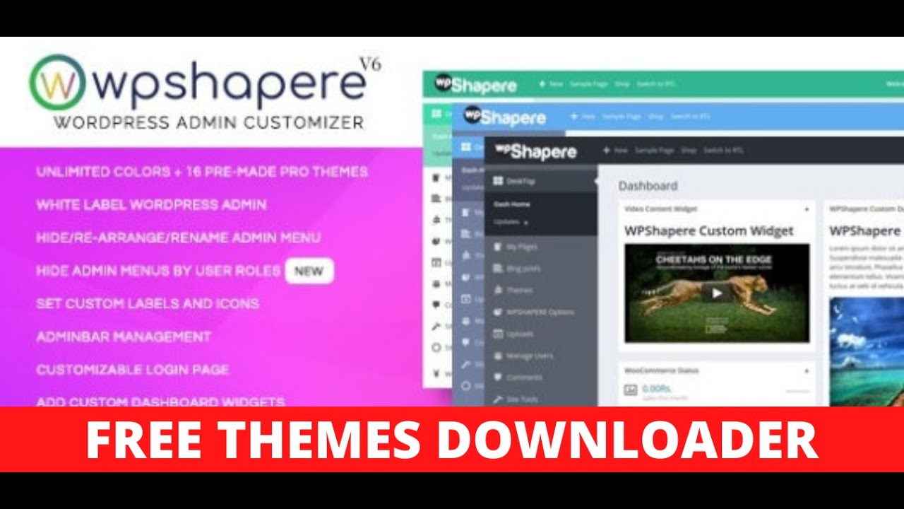 [FreeDownload] WPShapere v6.1.15 – WordPress Admin Theme - YouTube