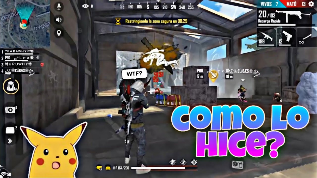 NO SÉ QUE PASÓ AHÍ 🤔 SIMPLEMENTE DISPARÉ Y PASÓ ESO 😱|| CLASIF 16 KILLS🔥 || FREE FIRE || PARAWHY ...