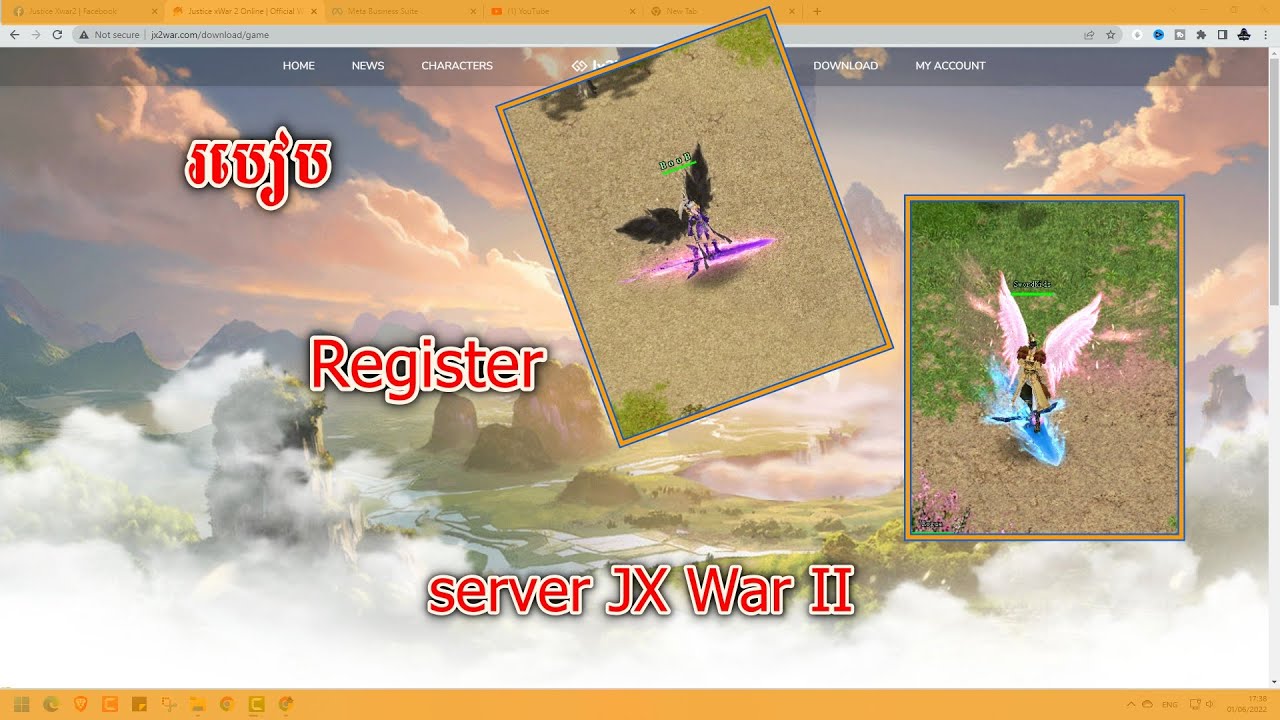 JX2-របៀប Register JX War II - YouTube