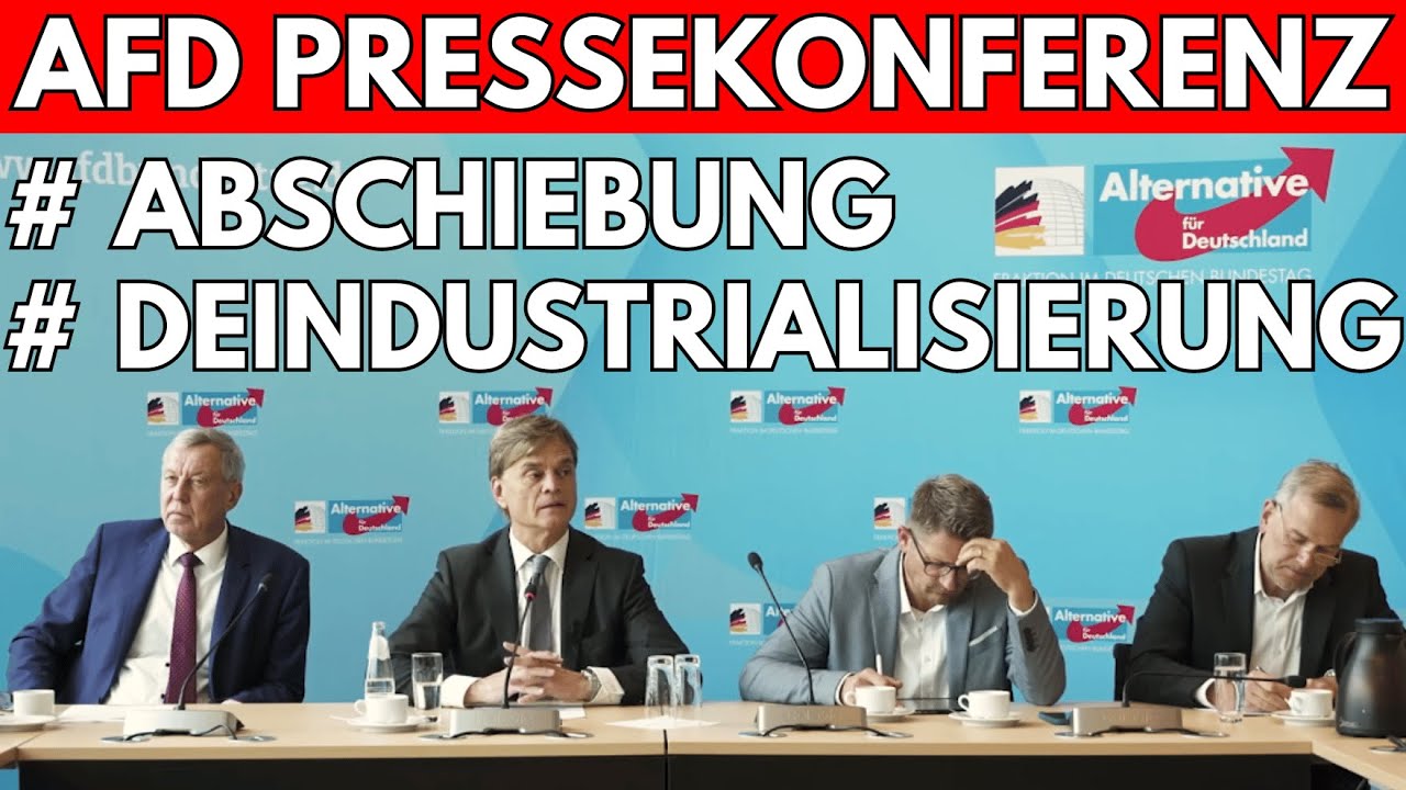 AfD Pressekonferenz mit u.a Bernd Baumann und René Springer im ...