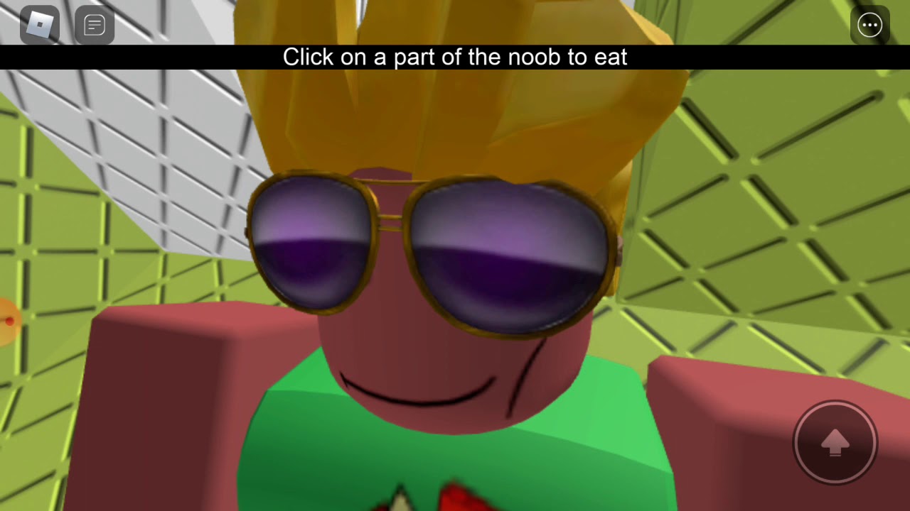 Playing eat the noob on roblox - YouTube