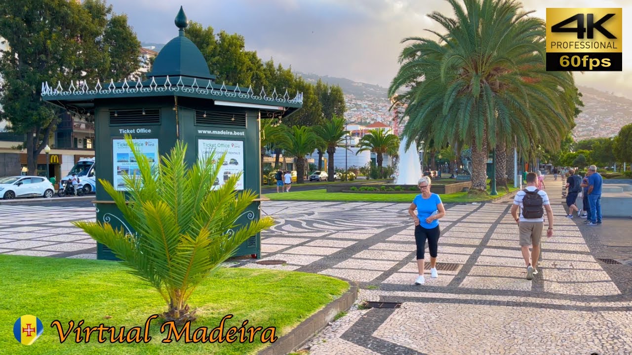 MADEIRA - Funchal - Coastline & Big Boat 💢4K 60fps 🌈HDR 🎧Live Sounds # ...