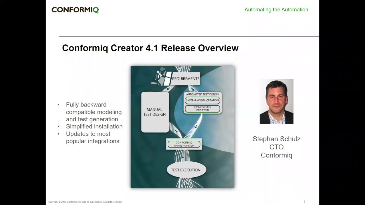 Conformiq Creator 4.1 Release Overview - YouTube
