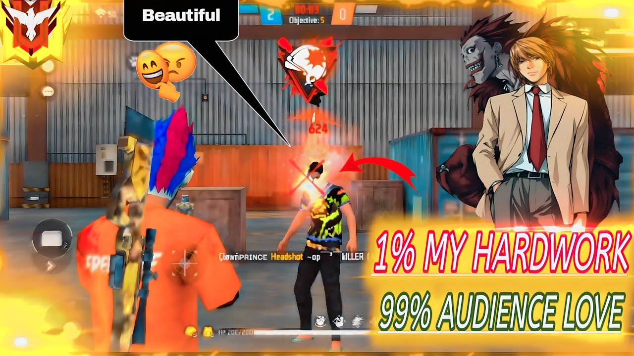 [1%MY HARDWORK 99% AUDIENCE LOVE ️🥰]- Garena free fire max - YouTube