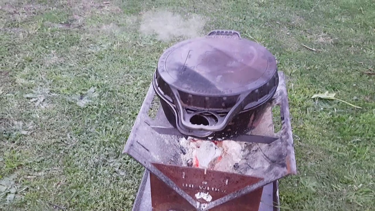 THE WEDGE FIRE PIT & CAMP COOKER 450 model - YouTube