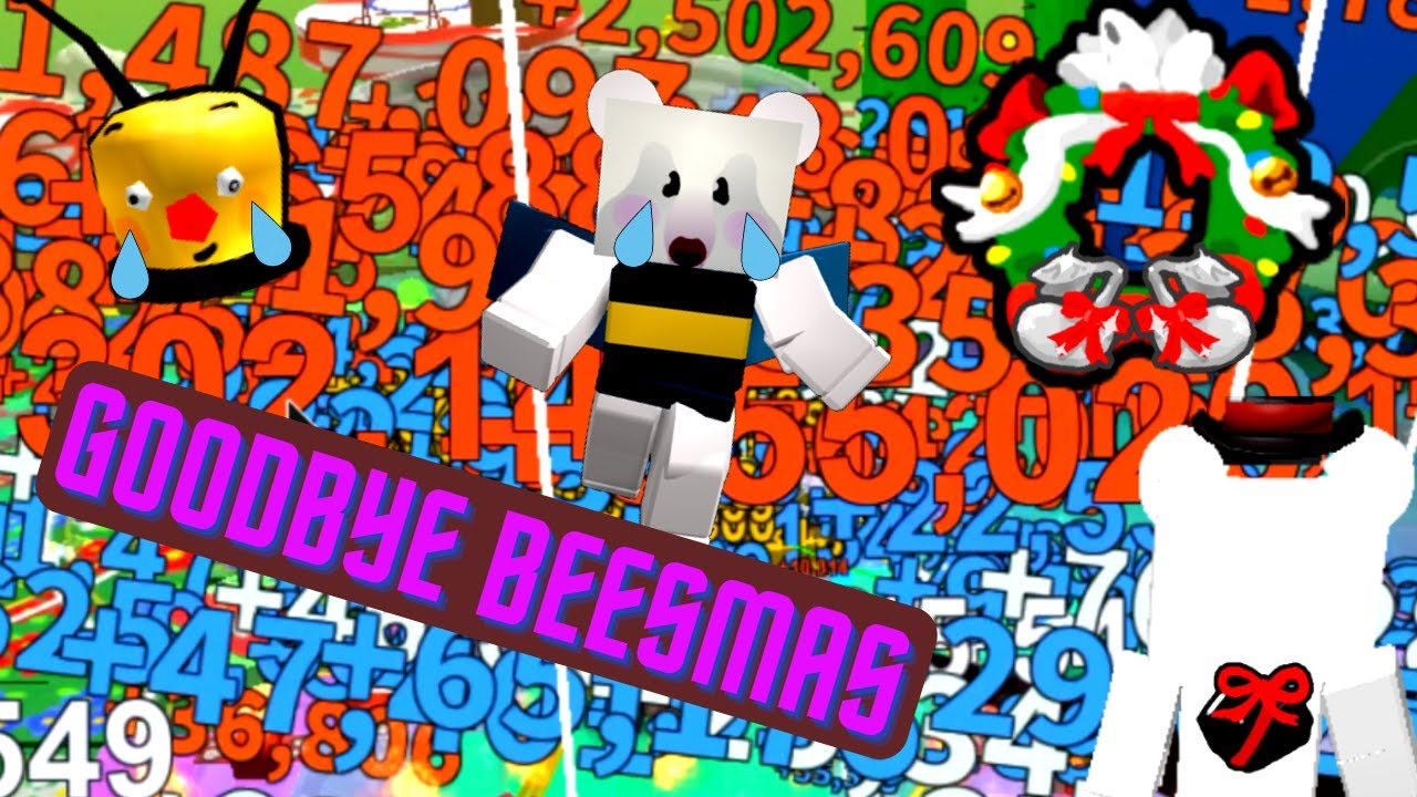 Bee Swarm Simulator - Goodbye Beesmas! (Huge Pollen Text) - YouTube