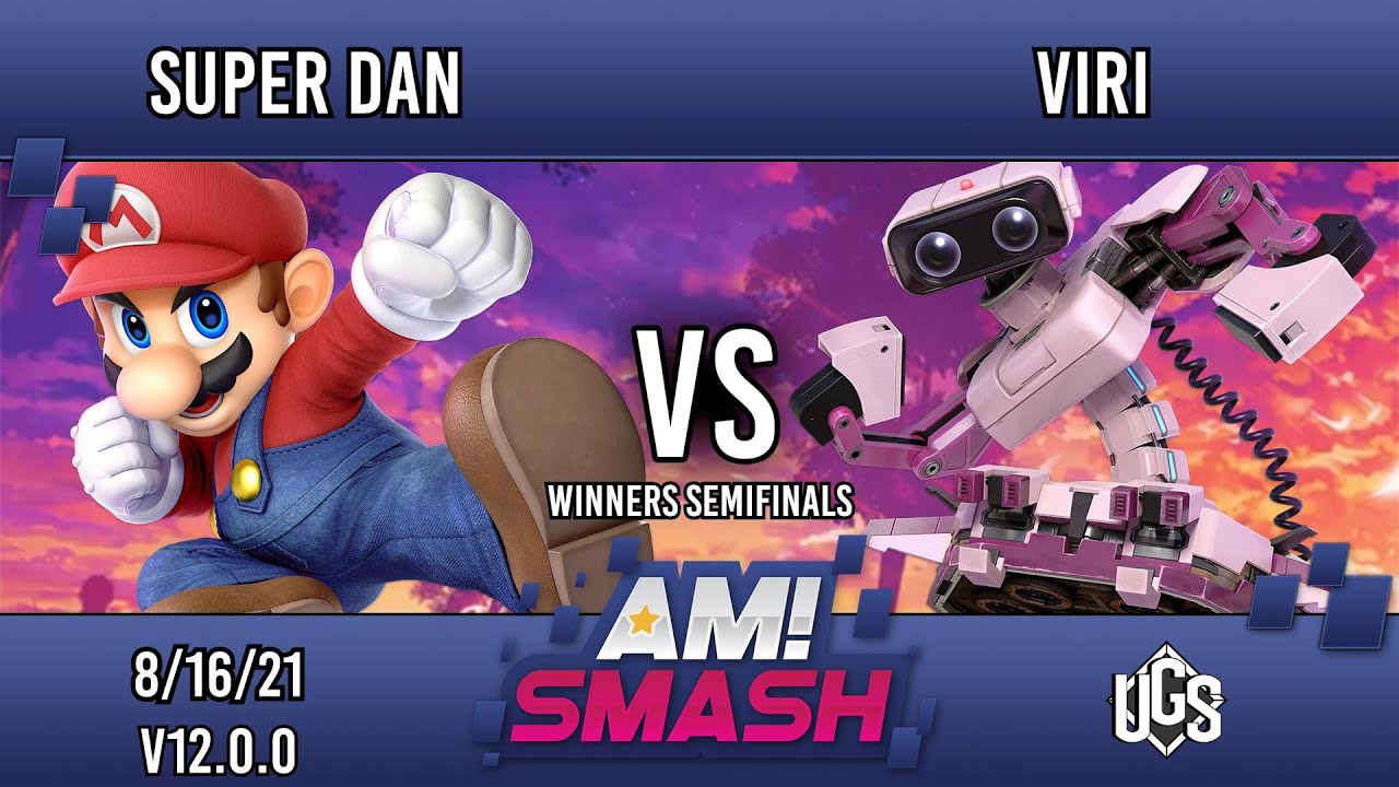 AM! Smash - Winners Semifinals - Super Dan(Mario) Vs. Viri(ROB) - YouTube