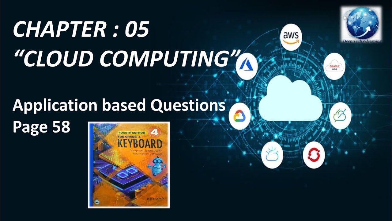 Class 4 Chapter 05"Cloud Computing" Application Based Questions page 58 ...