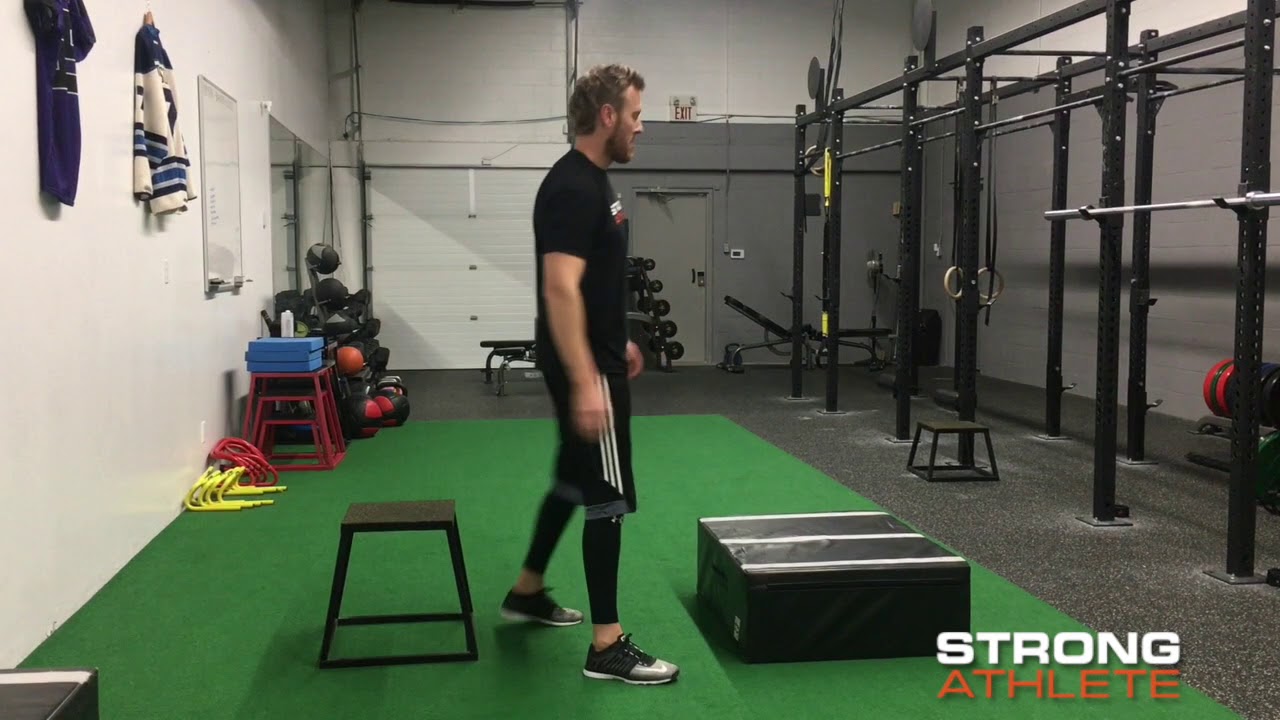 Single Leg Seated Box Jump - YouTube