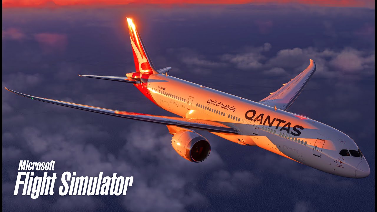 Qantas 787 - Los Angeles to Sydney - 15hr Full Flight - ULTRA Graphics ...