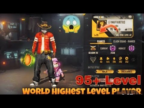 All free fire Highest level Player In my Guild 👿- Garena free fire ...