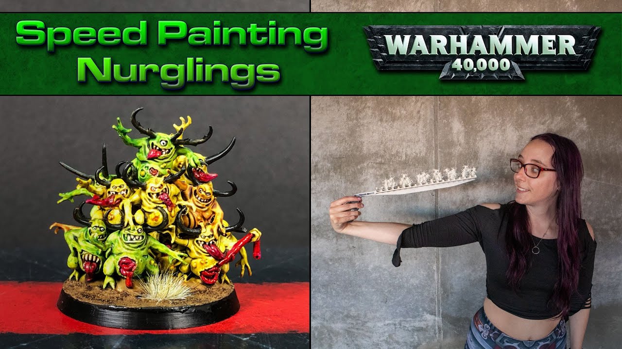 How to Paint Nurglings | Warhammer 40k & Age of Sigmar | Nurgle Daemon ...