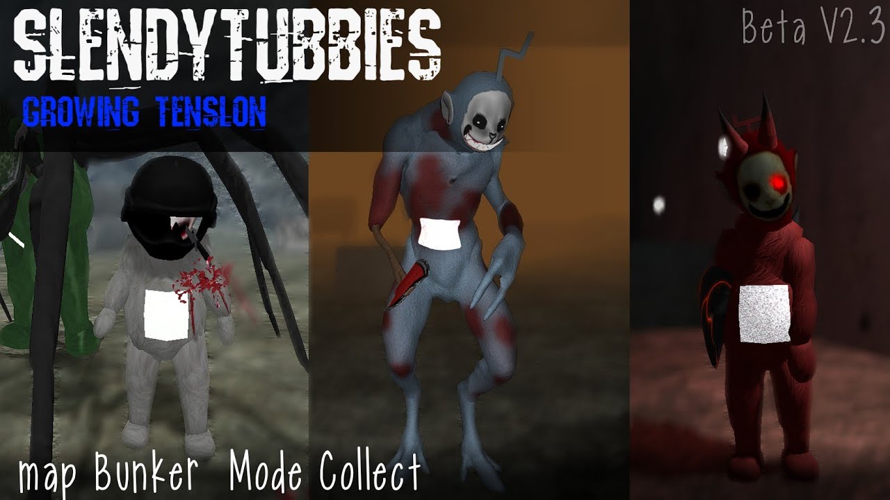 Slendytubbies Growing Tension Beta v2.3 map Bunker | Mode Collect (Day ...