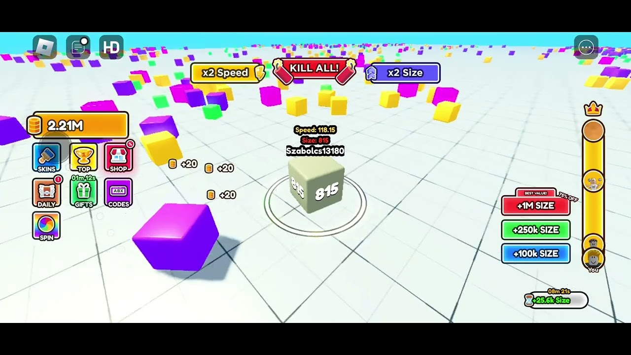 I Playing Cube Eating Simulator In Roblox Part 3 - YouTube