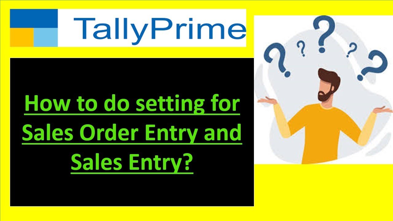 Sales Order Entry and Sales Entry with all Settings (in Hindi) - YouTube