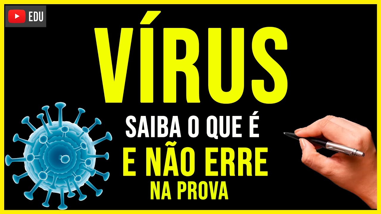 O QUE É UM VÍRUS? Aprenda em 1 minuto! Não Erre Nunca na PROVA ...