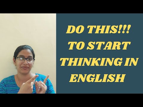 These steps will trick your brain to start thinking in English!! - YouTube