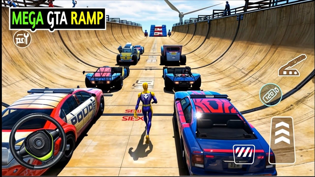 Crazy GTA Ramp Car Racing Stunt Tracks || ramps game || android ...