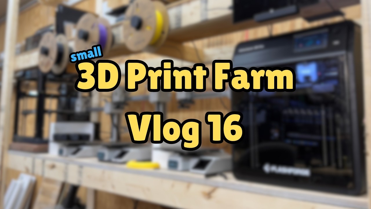 Inside my Small 3D Print Farm: I BROKE the FLSun, Printing in PETG-CF ...