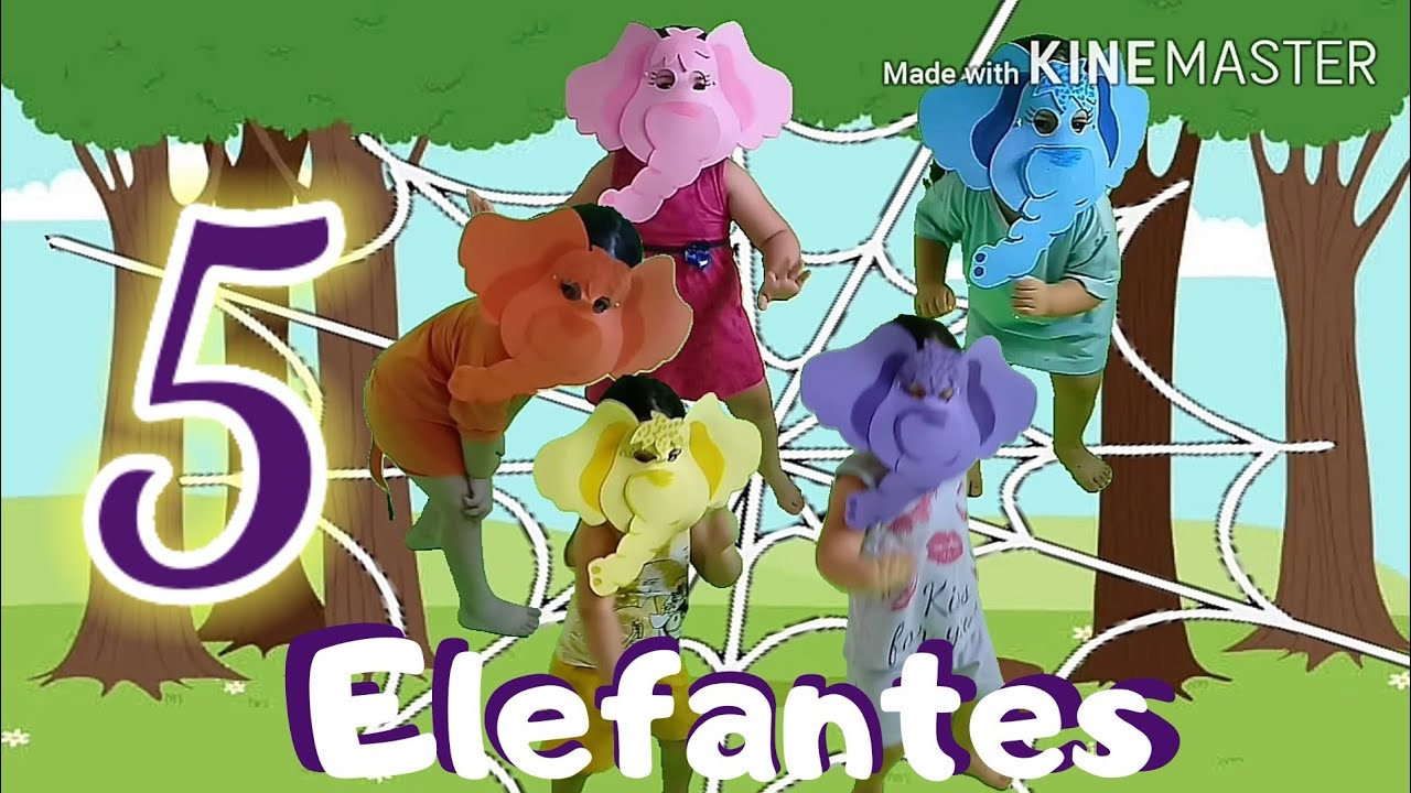 5 Elefantes se balançavam!! Clipe Musical - Educação Infantil - YouTube