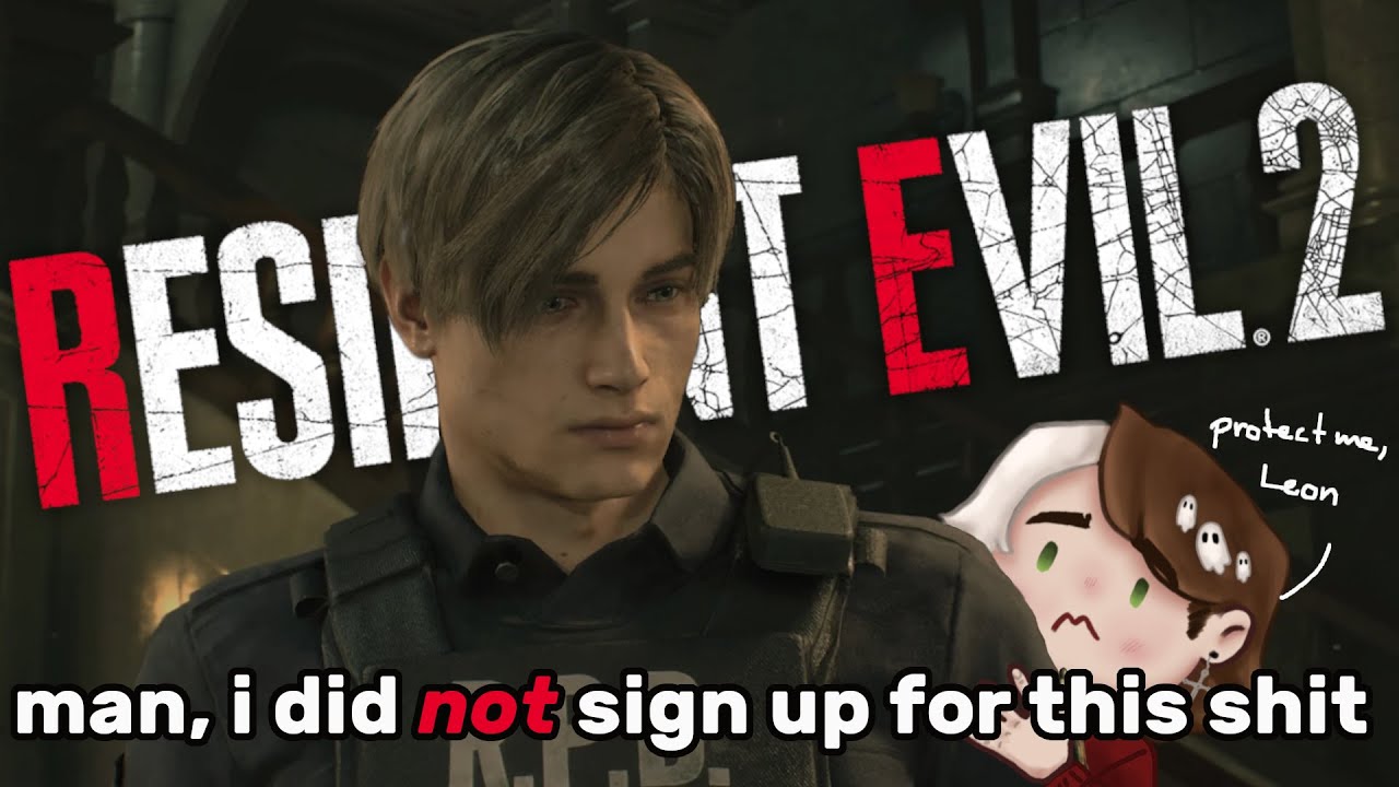 Rookie Leon really is out here Fighting the Apocalypse || Resident Evil ...