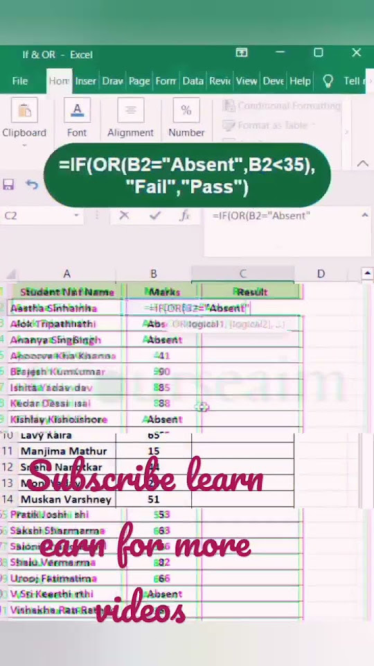 If Or Use In Excel Shorts Short Ytshorts Exceltricks Youtubeshorts Bhfyp Youtube