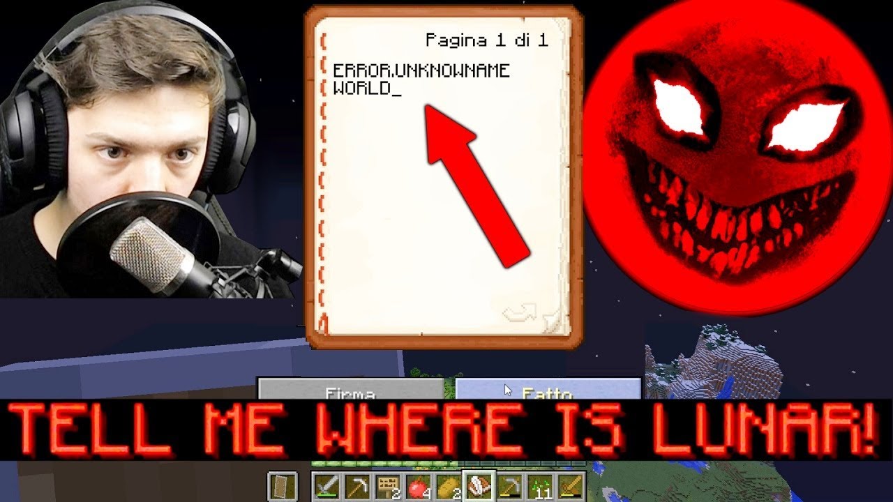 RED SUN VUOLE UCCIDERE LUNAR!? (RED SUN SEED) - Minecraft ITA - YouTube