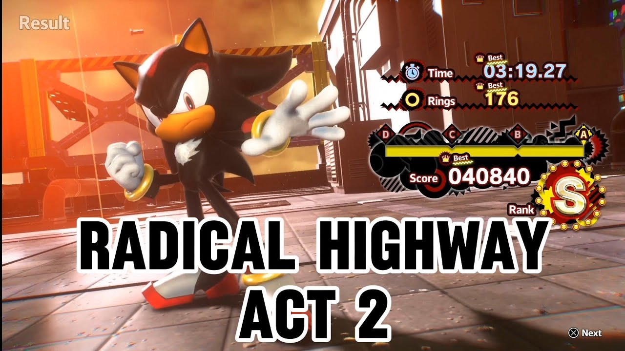 SONIC X SHADOW GENERATIONS - Radical Highway - Act 2 - YouTube