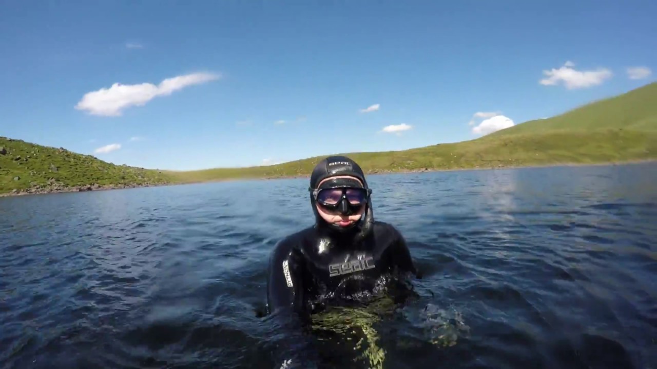 Freediving in lake Muskry - Ireland - YouTube