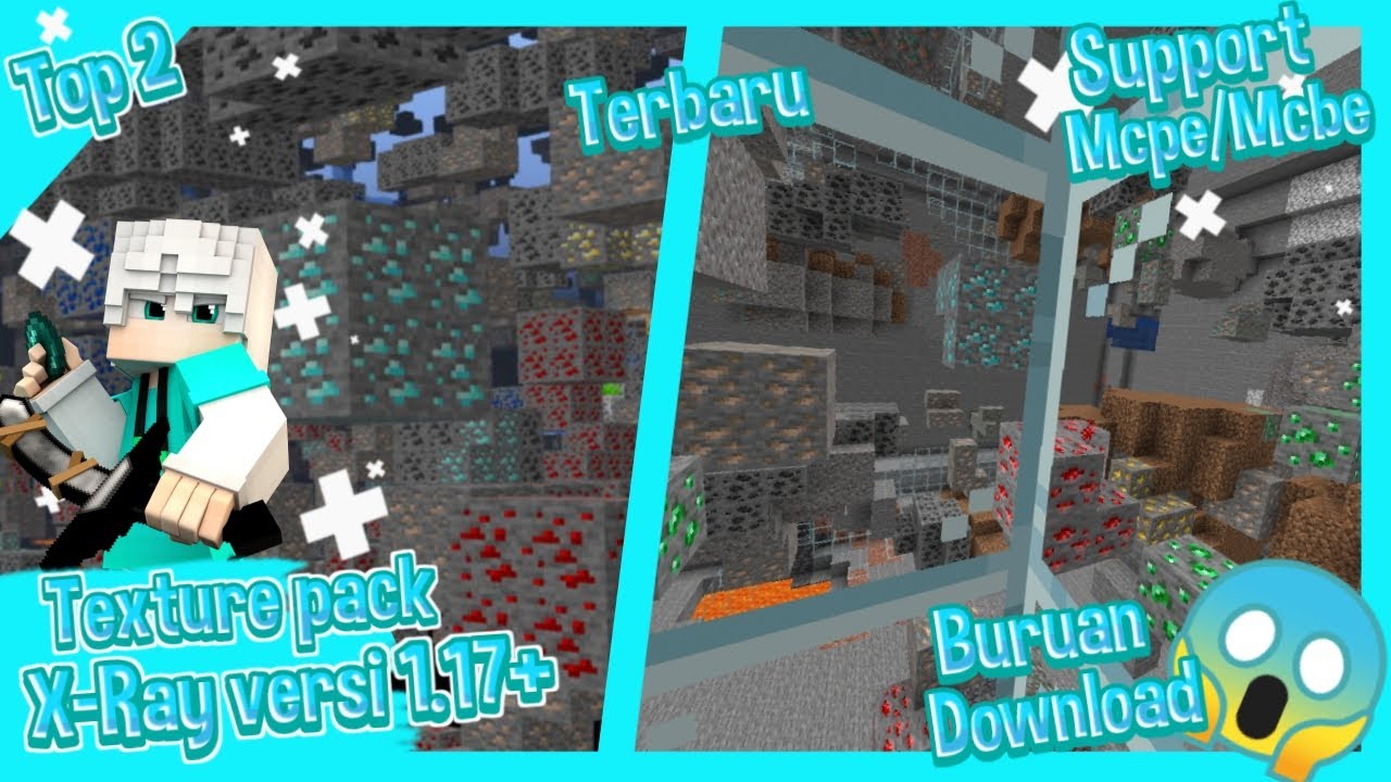 Texture Pack X-Ray Terbaru mcpe 1.17+ ||Texture pack MCPE/MCBE - YouTube