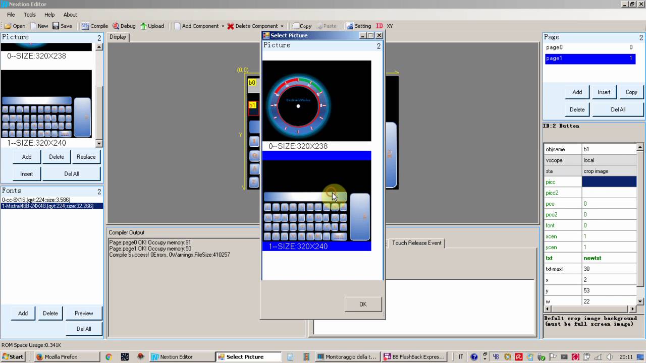 Nextion editor, facciamo una tastiera e immagini del background - YouTube