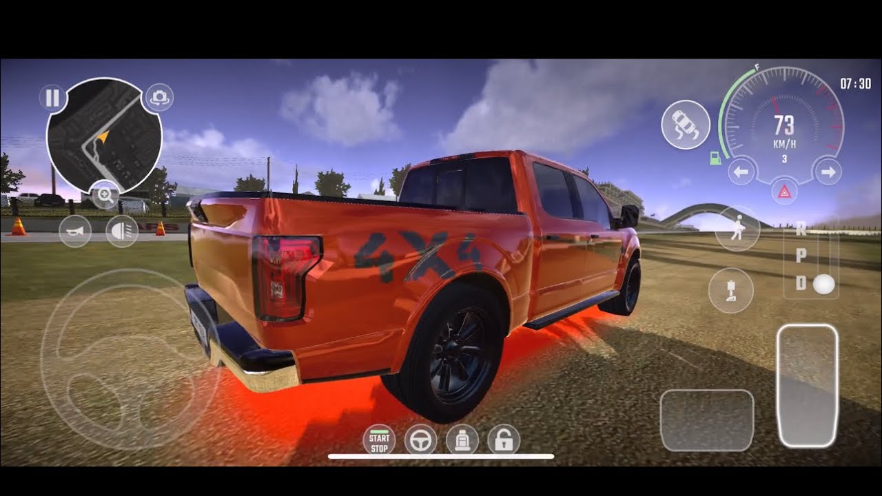 Driving Ford F150 at offroad race track in- Car Parking Master ...