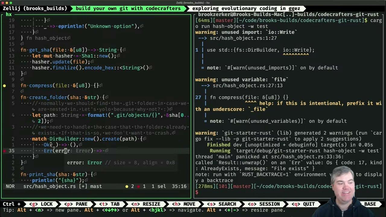 Building My Own Git In Rust Hash Object Youtube