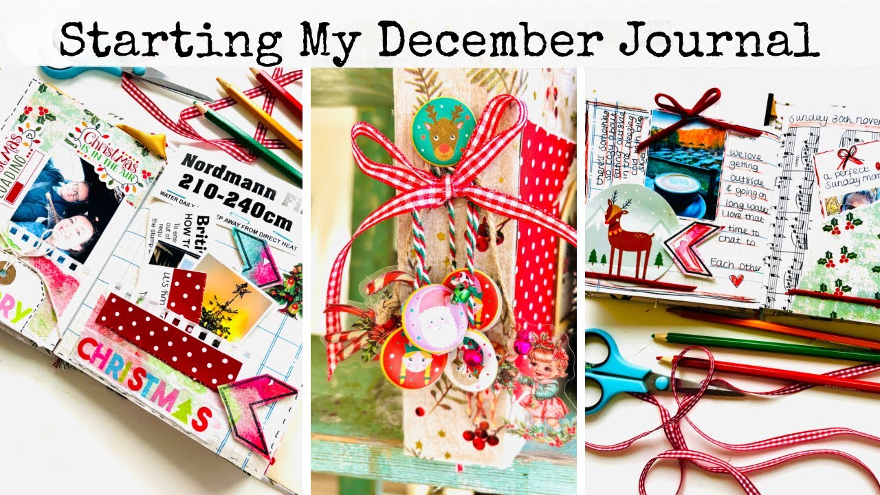 STARTING MY DECEMBER JOURNAL| Christmas Journal Tips - YouTube