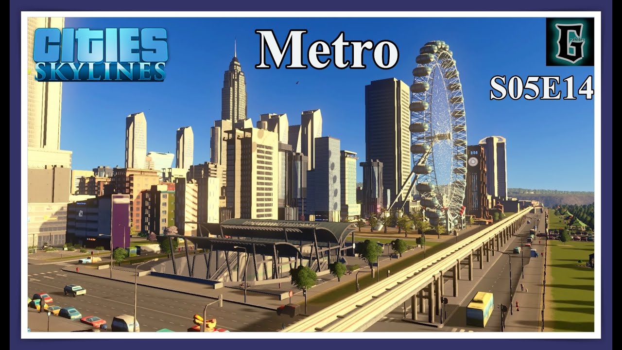 Cities Skylines How to Do METRO Public Transportation! Vanilla PS4 Let ...