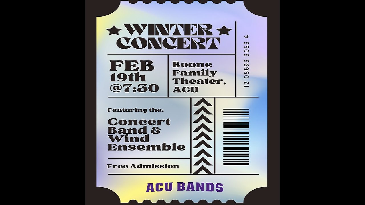 ACU Bands Winter Concert - YouTube