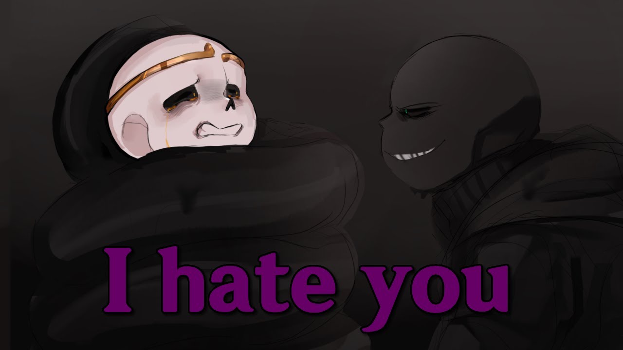 I hate you - Nightmare Sans Audio - YouTube
