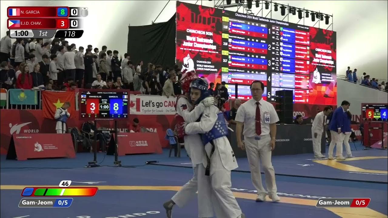 118 Round of 32 Men 51kg FRA N GARCIA PHI E J D CHAV - YouTube