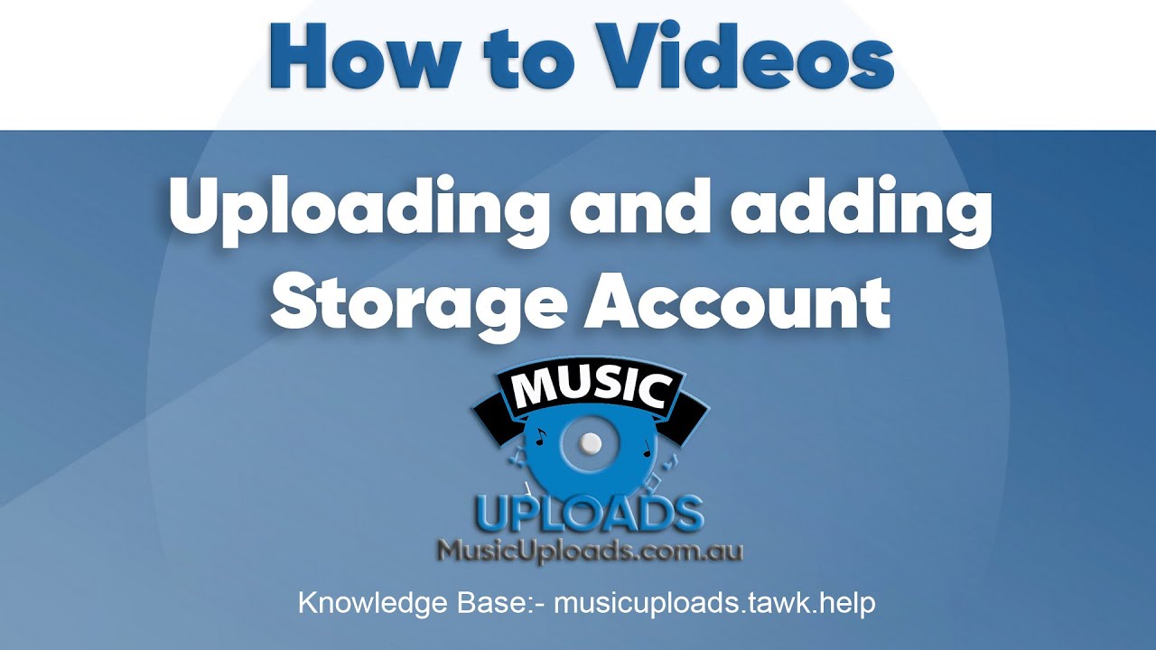 Uploading and adding Storage Account - YouTube