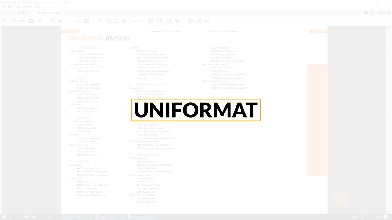 Template Revit - 06_Uniformat (การกำหนดหมวดหมู่ของงาน) - YouTube