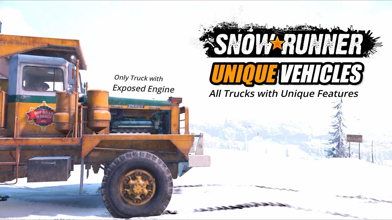 Snowrunner All trucks with Unique Features & Functionality - YouTube