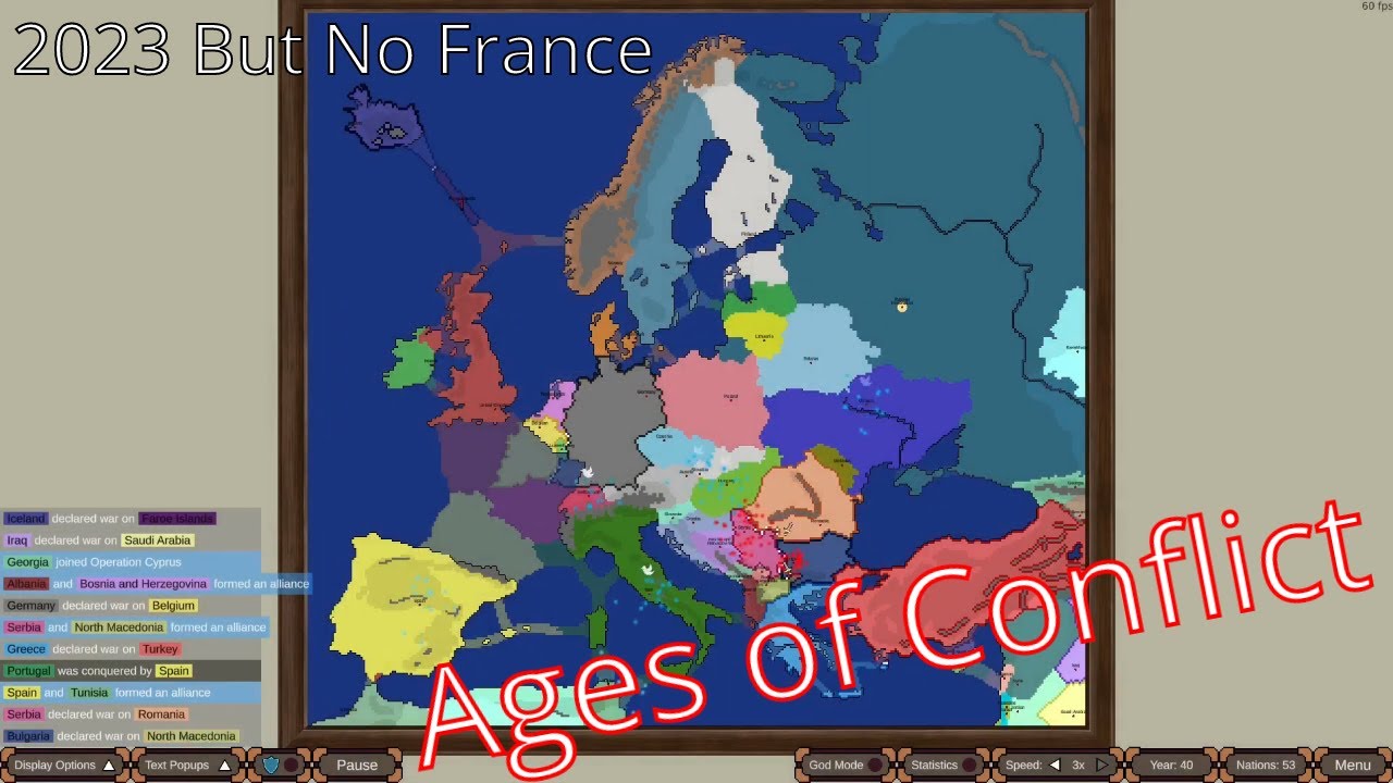 2023 Europe but France Doesn't Exist - Timelapse - Ages of Conflict ...