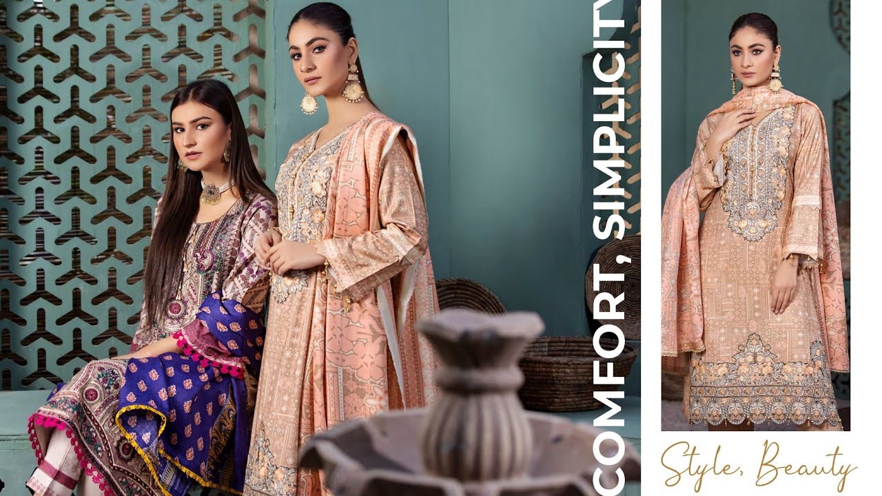 MUNIRA DESIGNER DHANAK READY-MADE WINTER COLLECTION - YouTube