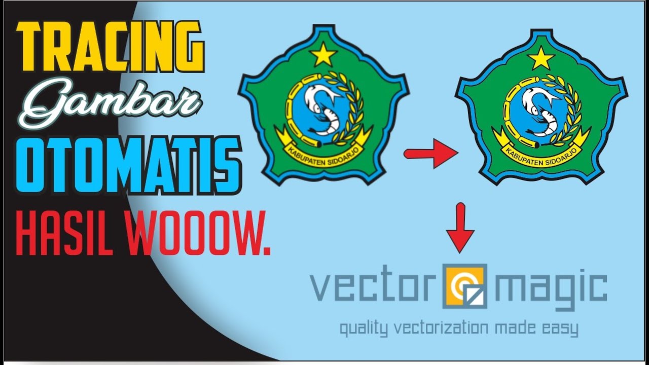 TRACING GAMBAR DI VECTOR MAGIC | TRACE GAMBAR. - YouTube