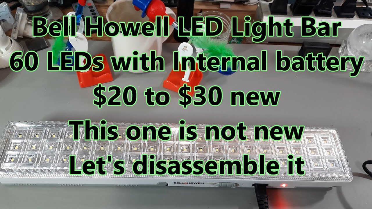 Rechargeable 60 LED Light Demo Disassembly and Schematic - YouTube
